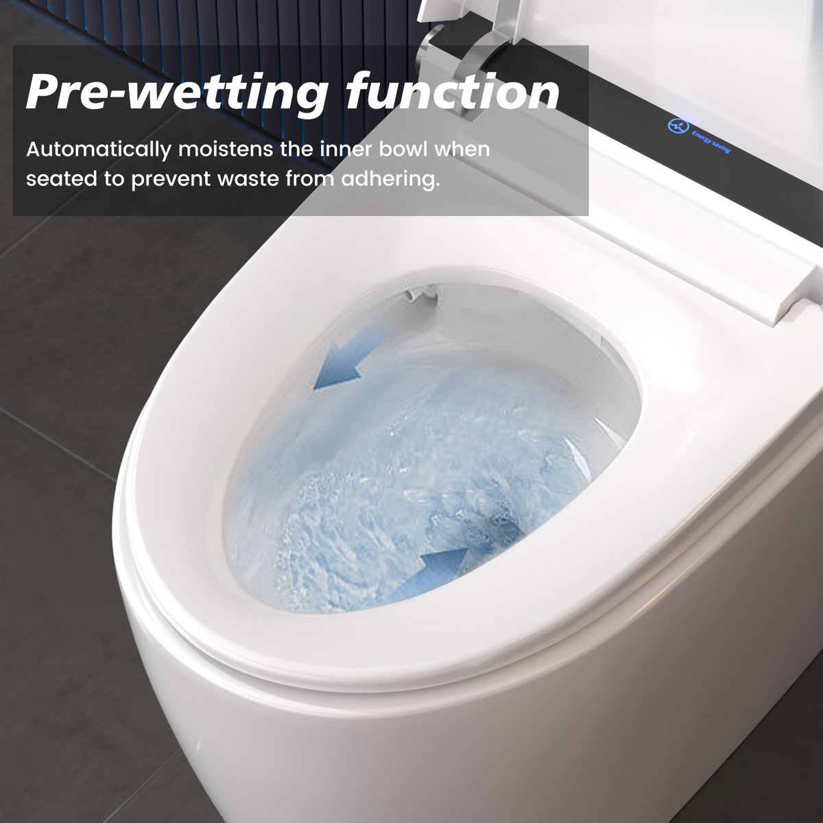 BCAN Smart Toilet with Tankless Bidet Wash, Auto Open Lid, 1.28 Gallons ...