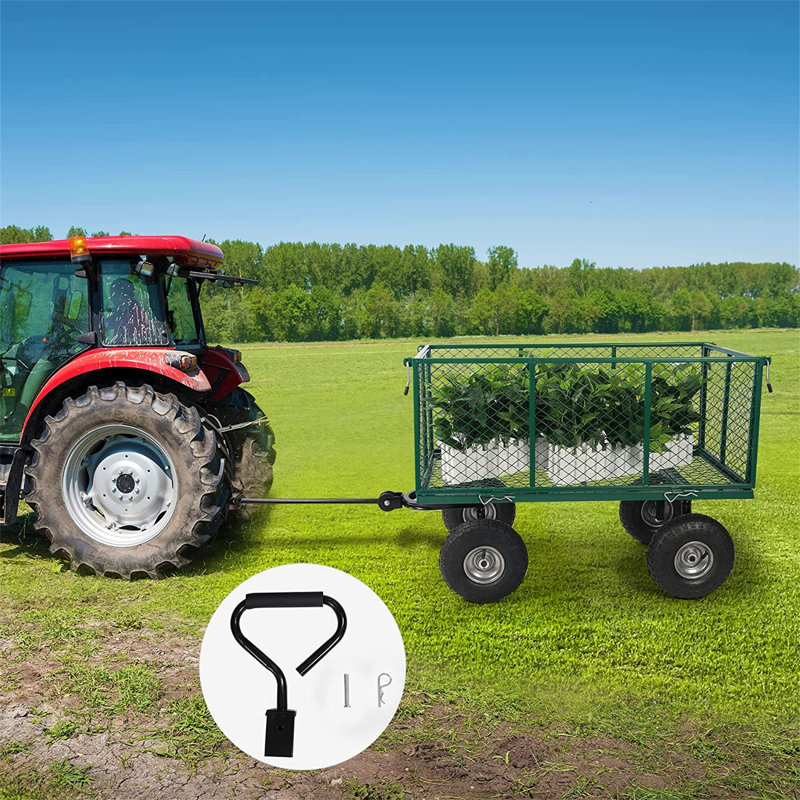 Redcamp 550LB Mesh Steel Wagon Cart Heavy Duty Heighten Garden Utility ...