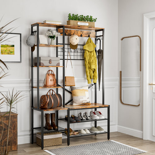 Brown Hall Trees You'll Love | Wayfair