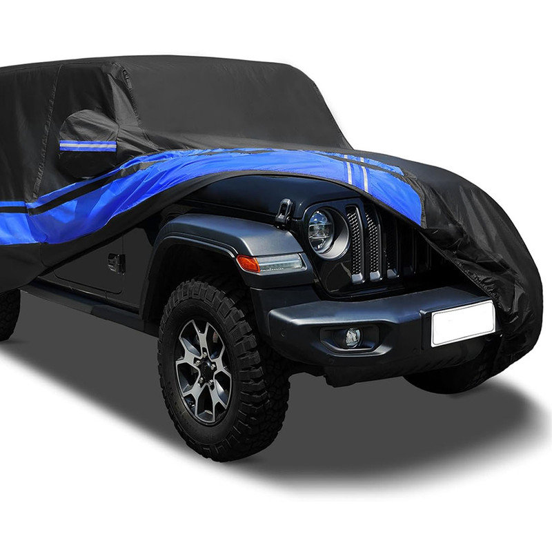 ZILNOX 10-Layer Car Covers with 2 Door All Weather for Automobiles ...