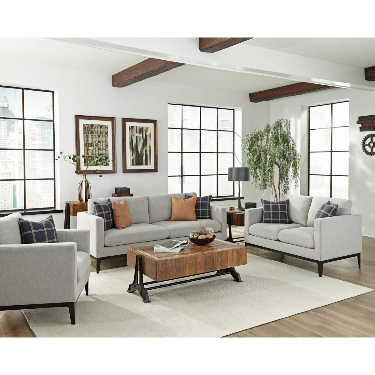 17 Stories Blagomir 3 - Piece Living Room Set | Wayfair