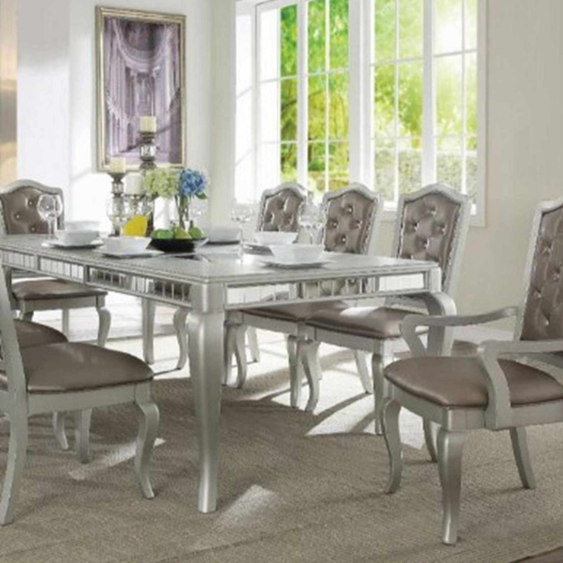 INLE Champagne Finish Dining Table - Wayfair Canada