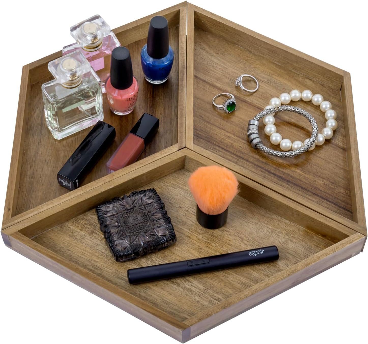 One Allium Way 20 Inch Weathered Solid Wood Decorative Octagon Shaped ...