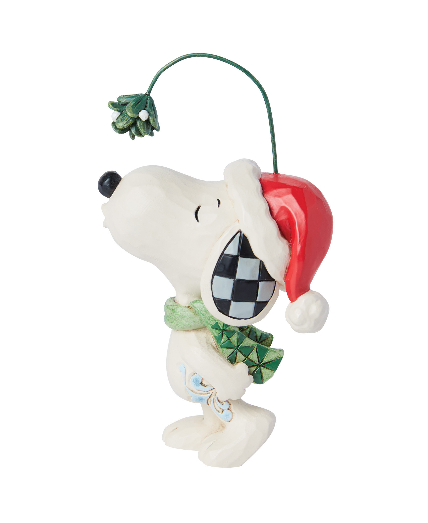 Jim Shore Peanuts Snoopy Mistletoe Mini Figurine 4.72in | Wayfair