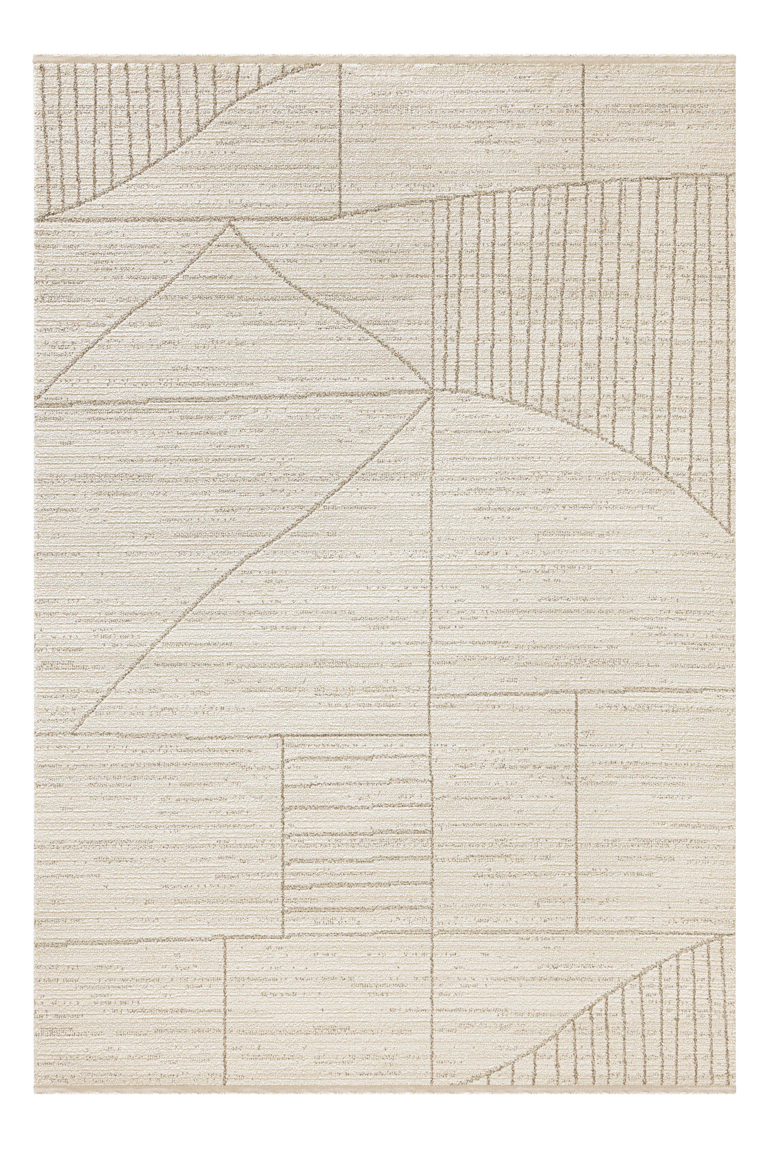 Ebern Designs Mervela Abstract Lines Area Rug, Ivory - Wayfair Canada