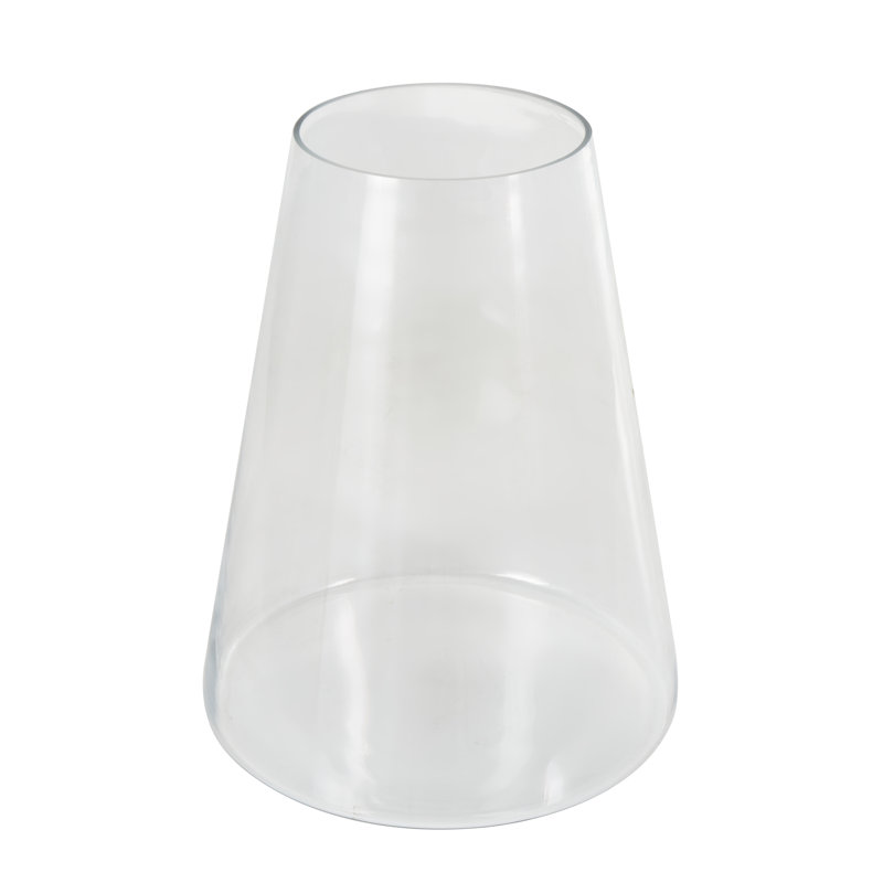 Birch Lane™ Perry And Grey Glass Cone Shaped Vase | Wayfair