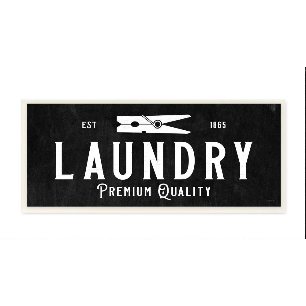 Gracie Oaks 'Vintage Laundry Textured Word Design' Graphic Art on ...