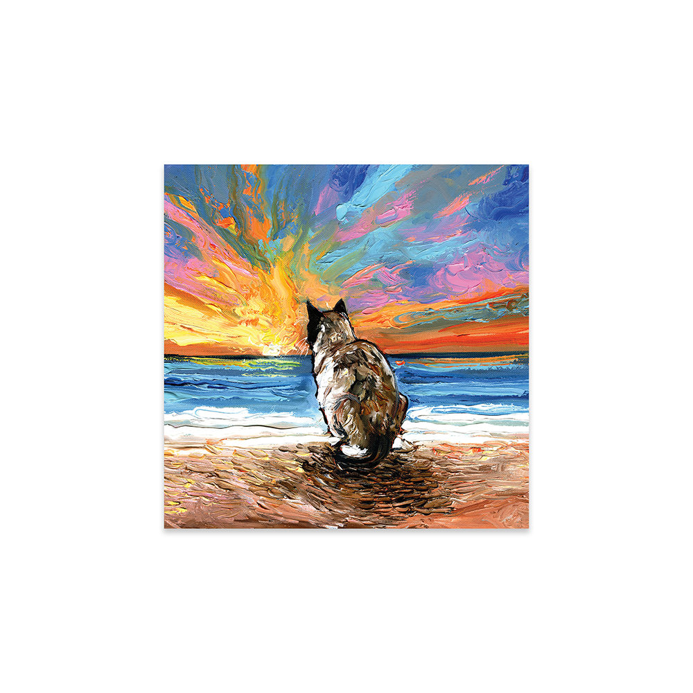 Winston Porter Beach Days - Snowshoe Cat by Aja Trier | Wayfair