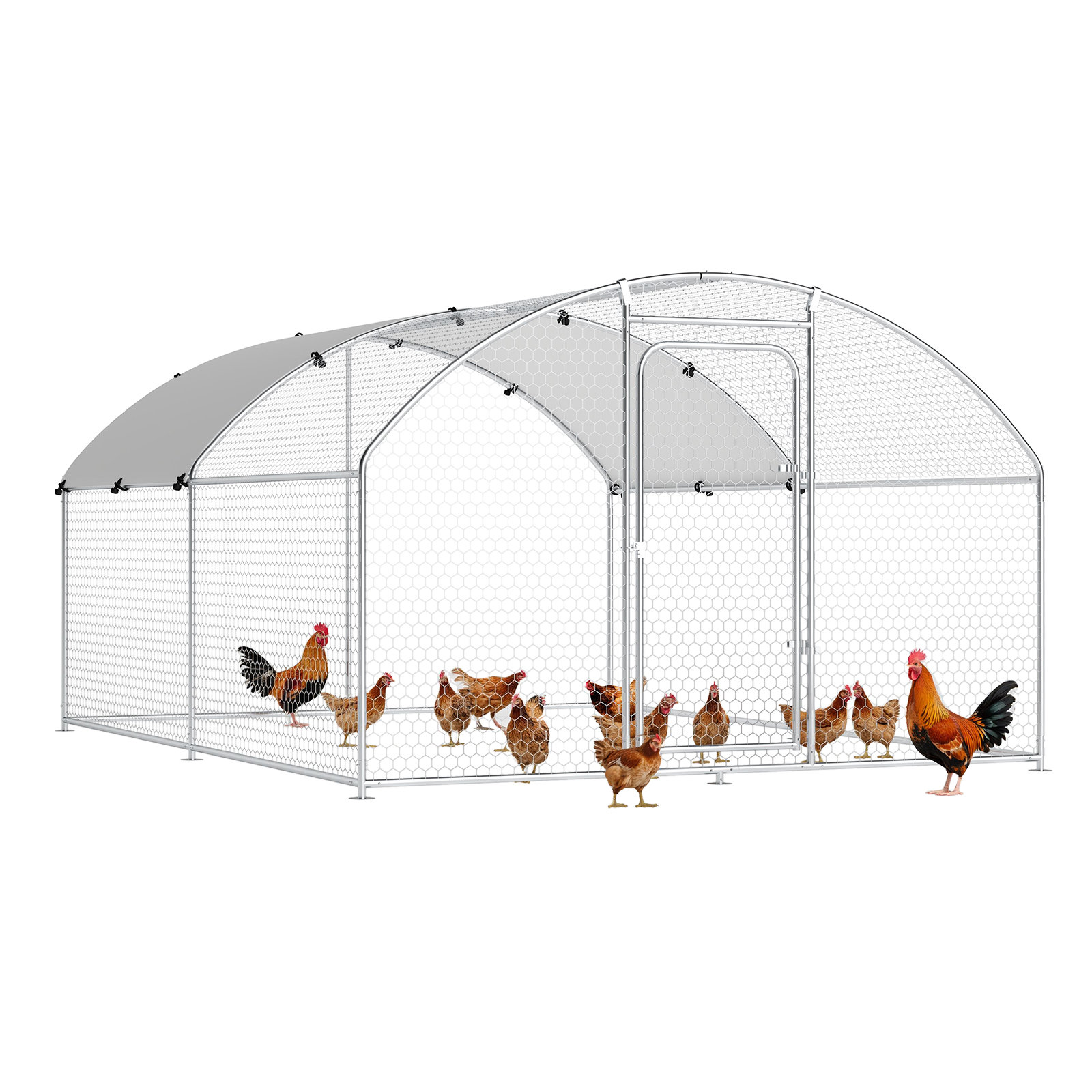 Ophelia & Co. Dome-shaped Metal Chicken Runhouse For Chickens - Wayfair ...