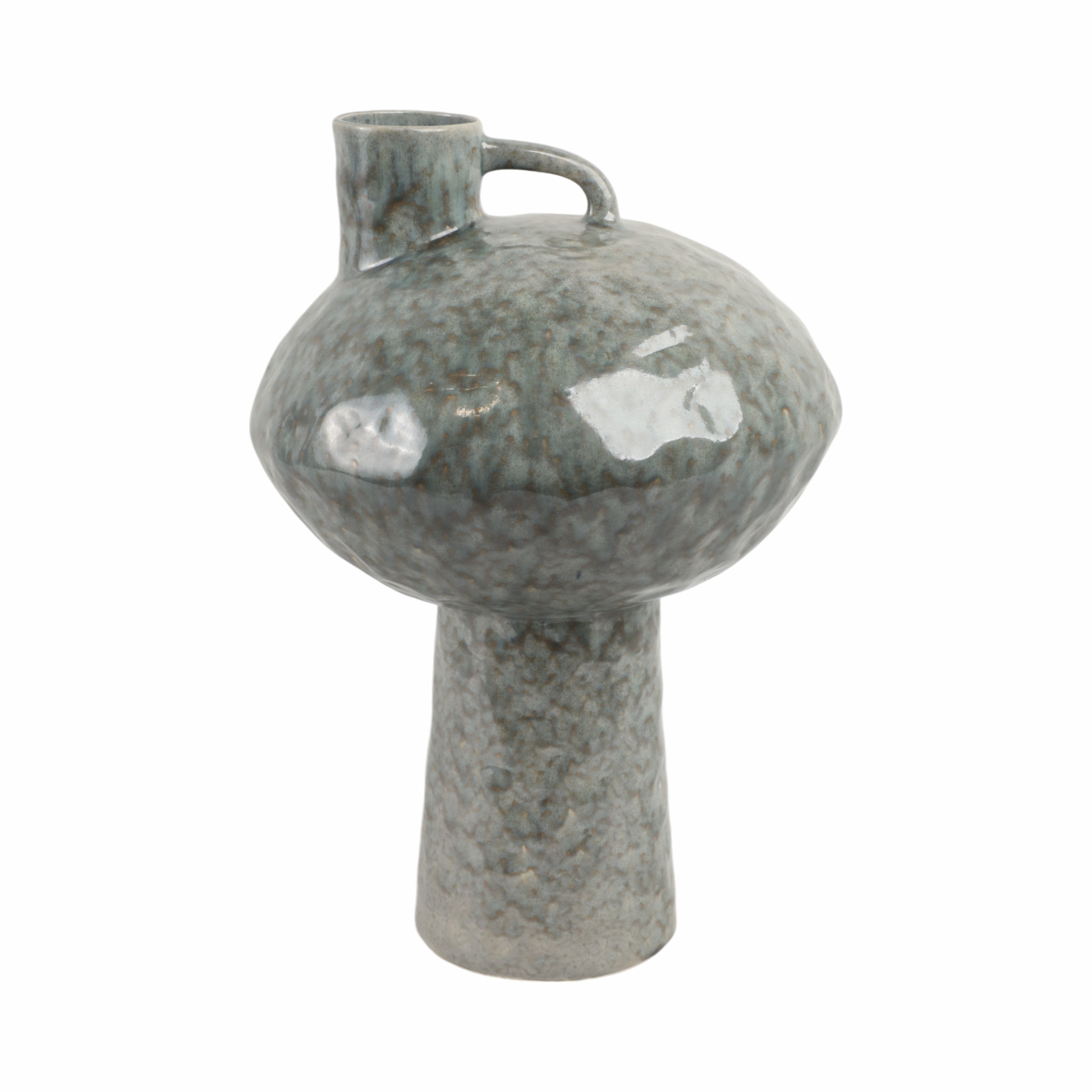 Dakota Fields Handcrafted Pottery Earthenware Vase With Sculptural ...