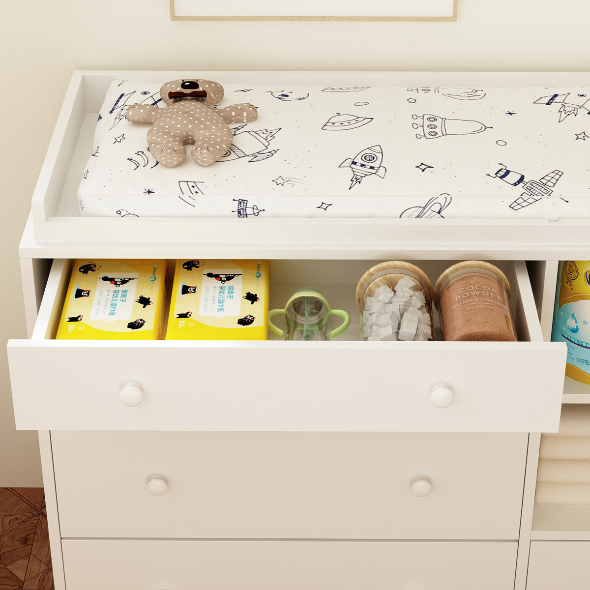 Harriet Bee Hamna Changing Table Dresser & Reviews | Wayfair