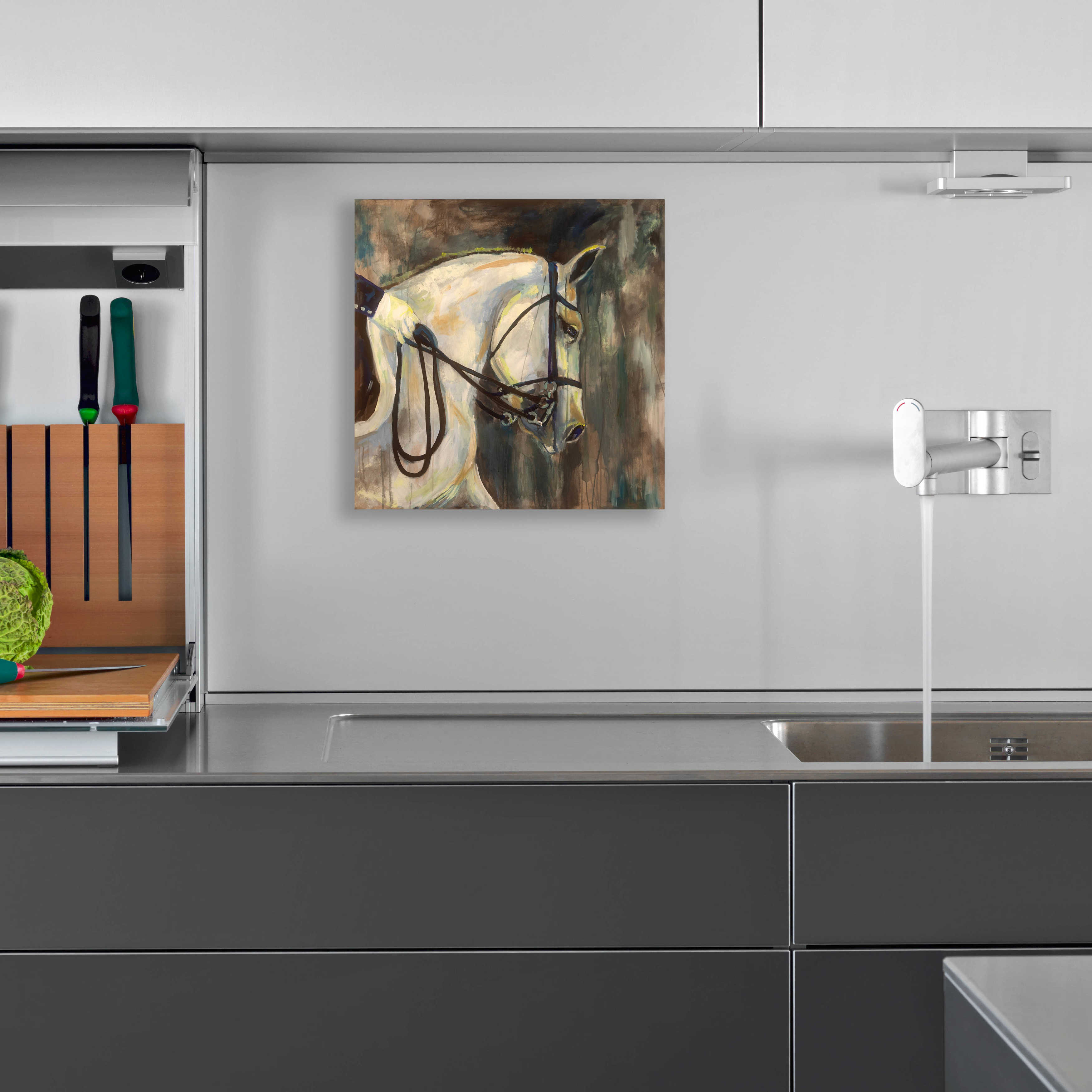 Alcott Hill Epic Art 'Dressage' by Jeanette Vertentes, Acrylic Dressage ...