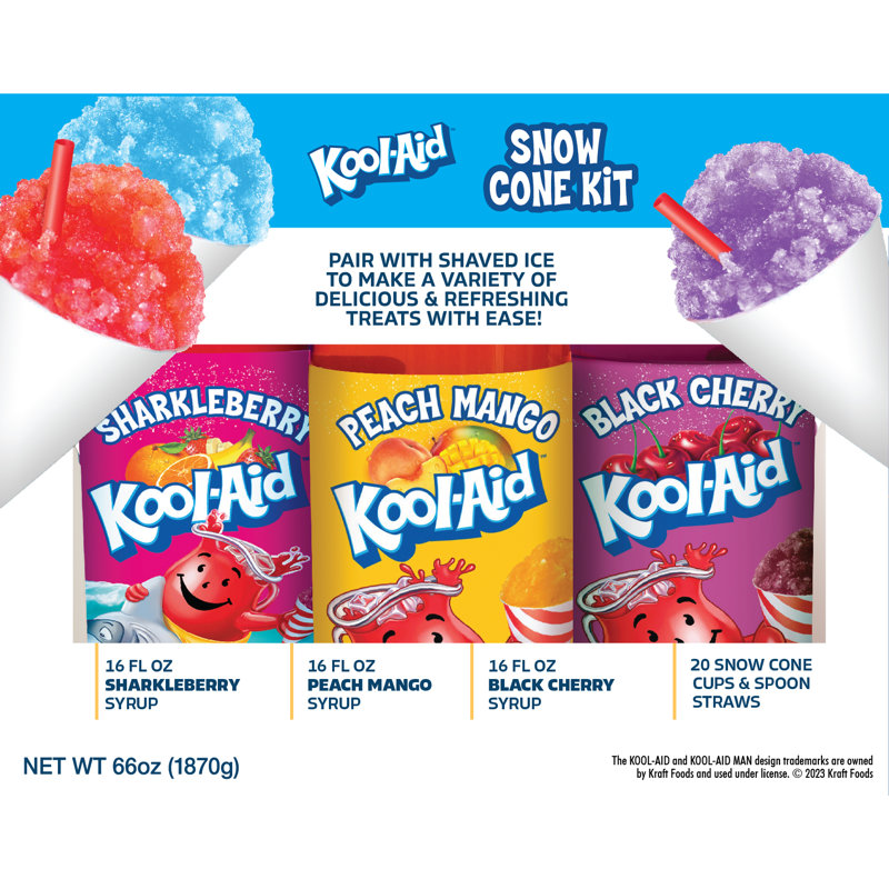Nostalgia Kool-aid KASCK3BPS Snow Cone Syrup Party Kit - Wayfair Canada