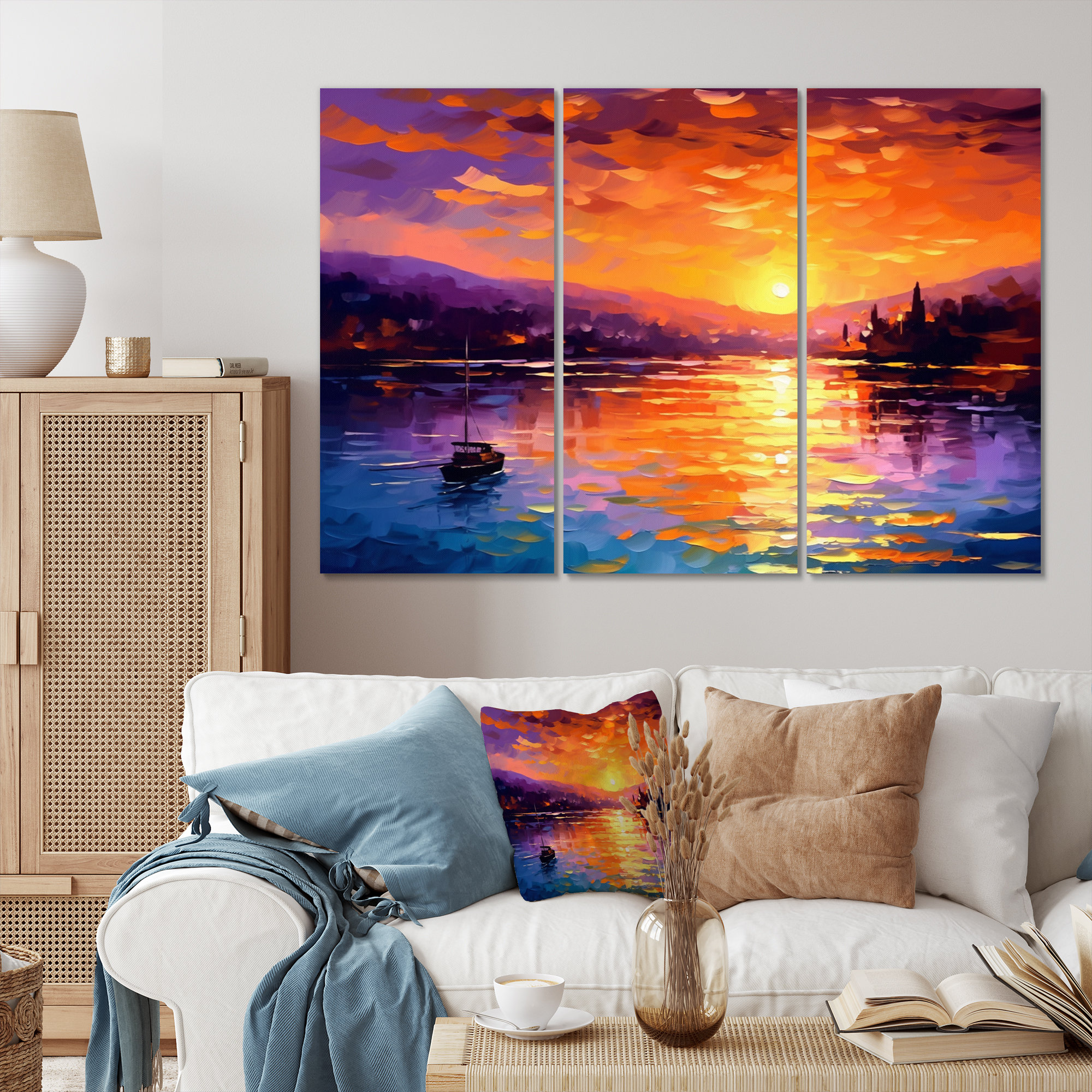 Winston Porter Sunset With Colorful Reflections III - Coastal Sunset ...