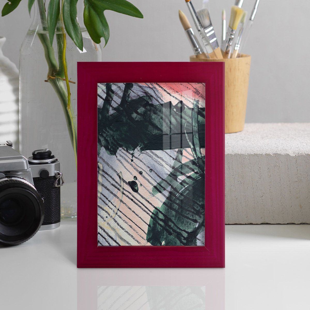 Ivy Bronx Geraline Angled Spaces V Framed On Paper Graphic Art | Wayfair