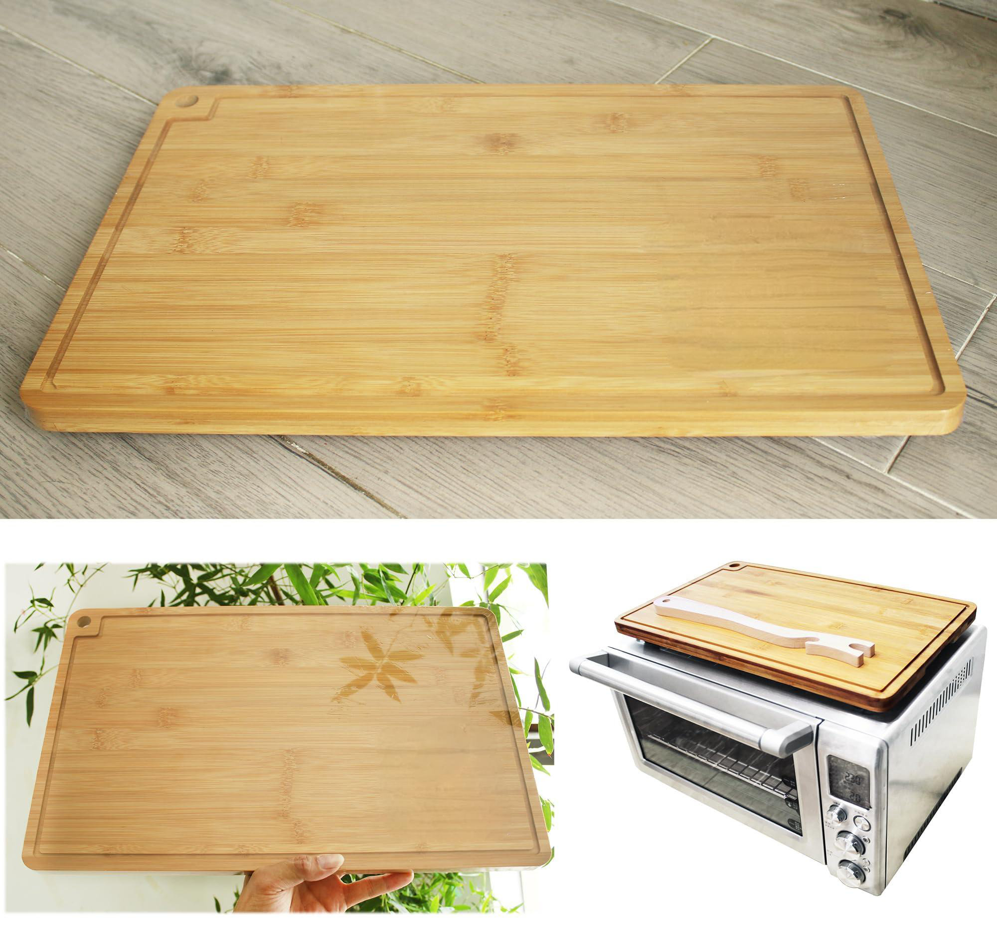 Rainbow Home Bamboo Wood Cutting Boards For Mini Smart Toaster Oven Air ...