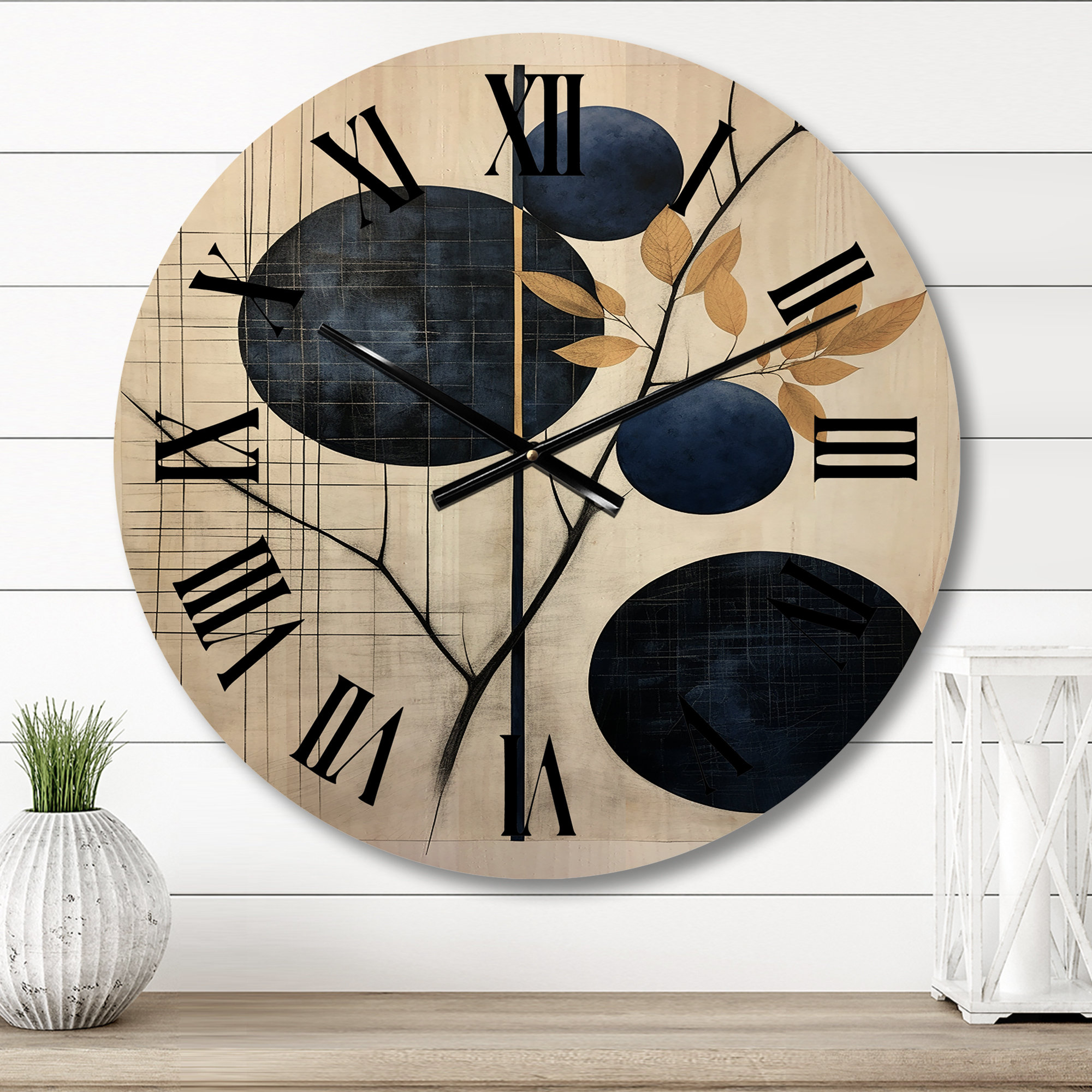 East Urban Home Orbicular Unity Minimalin Retro Blue VI - Modern ...