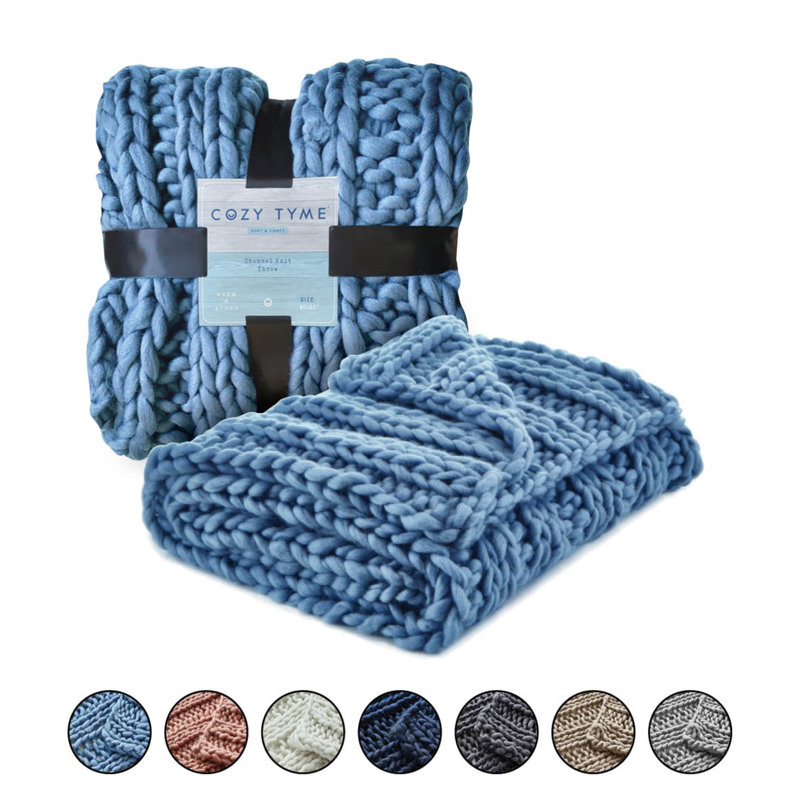 Cozy Tyme Keon Channel Comfortable Knit Throw For Bedroom & Reviews ...