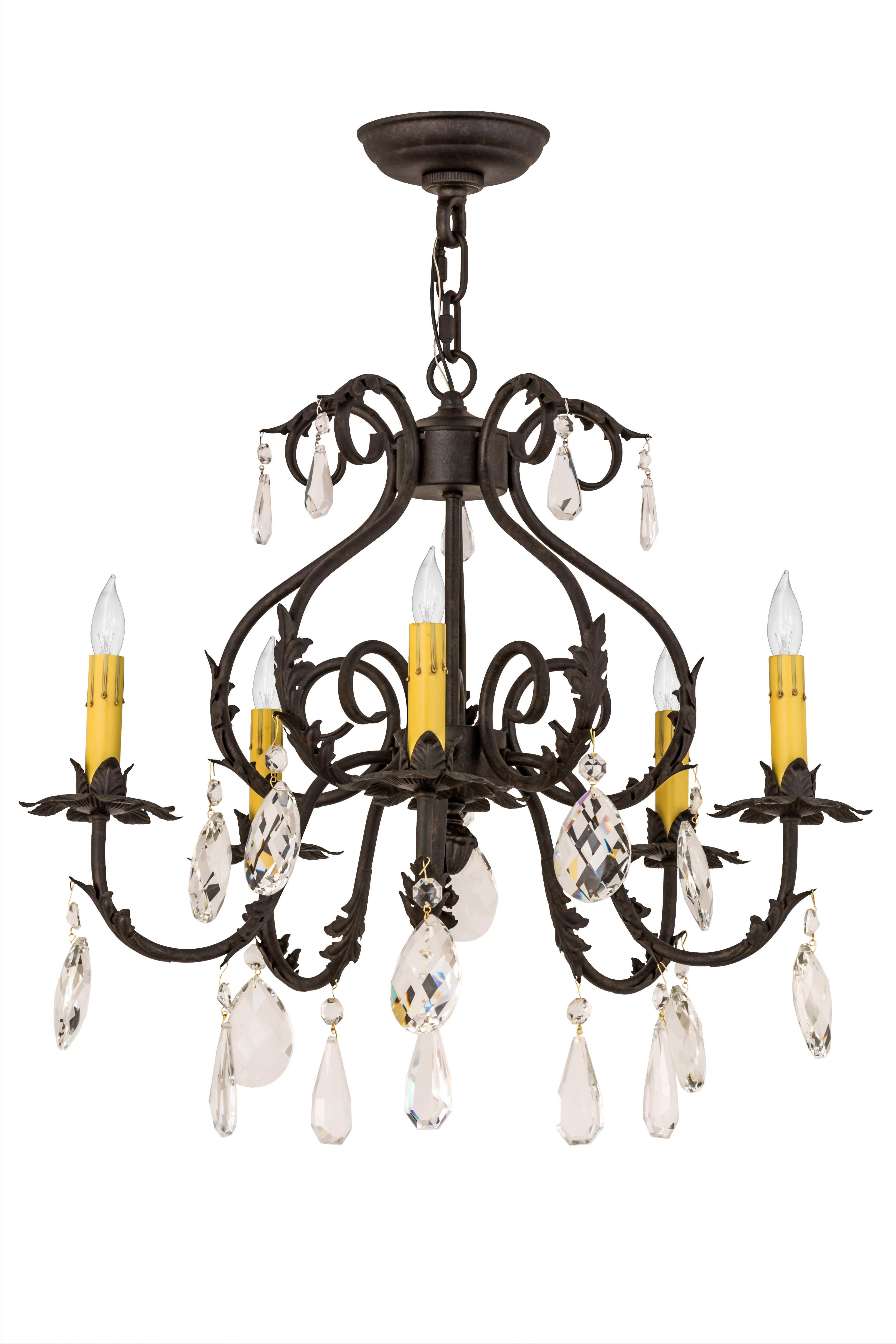 2nd Ave Lighting 24"W Chantilly 5 LT Chandelier | Perigold