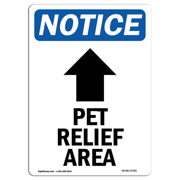 SignMission Pet Relief Area Sign | Wayfair