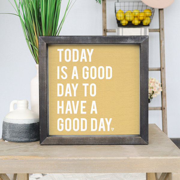 Ophelia & Co. Today Good Day Yellow | Wayfair