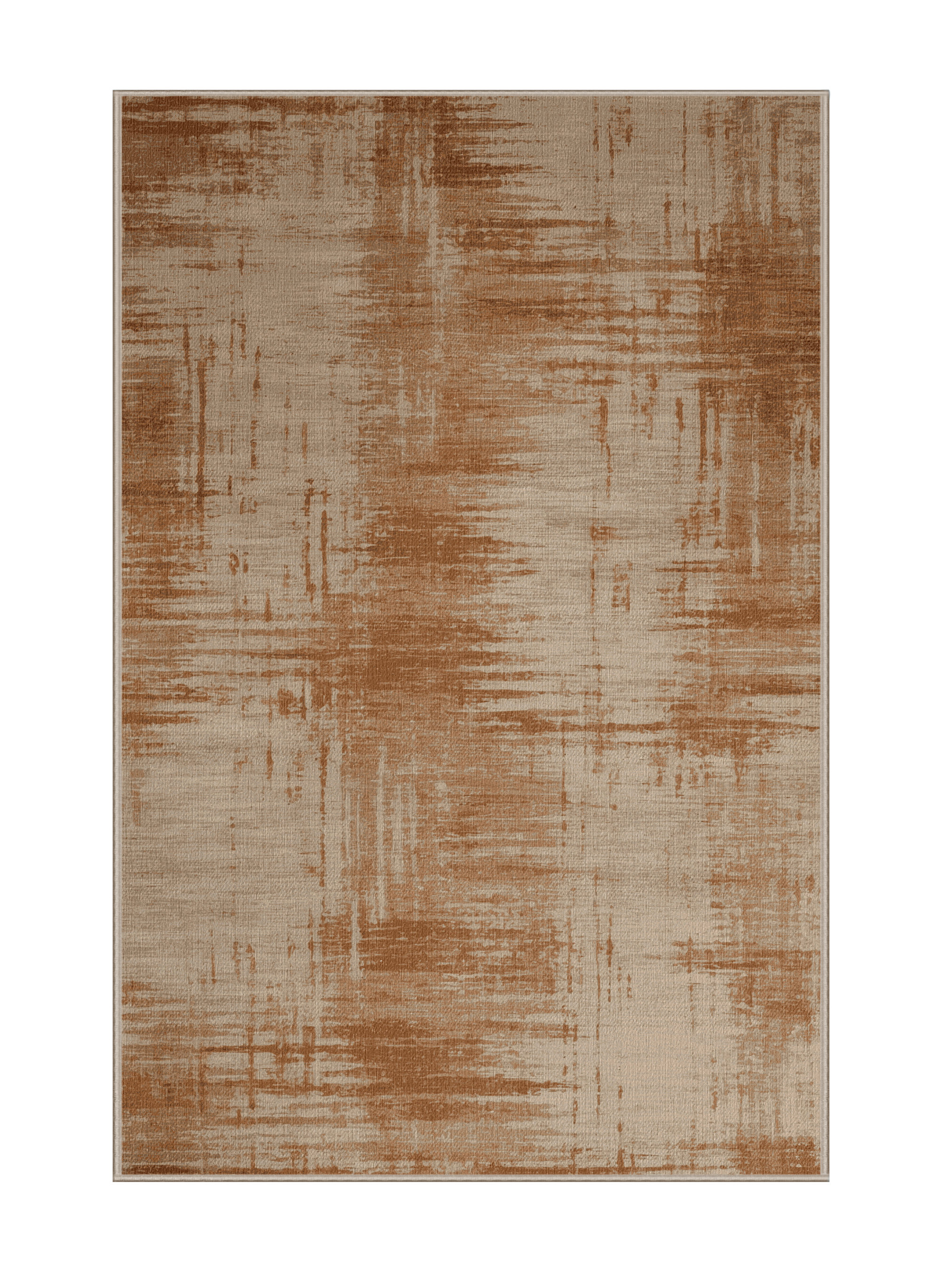 Hokku Designs Machine Washable Abstract Beige Area Rug | Wayfair