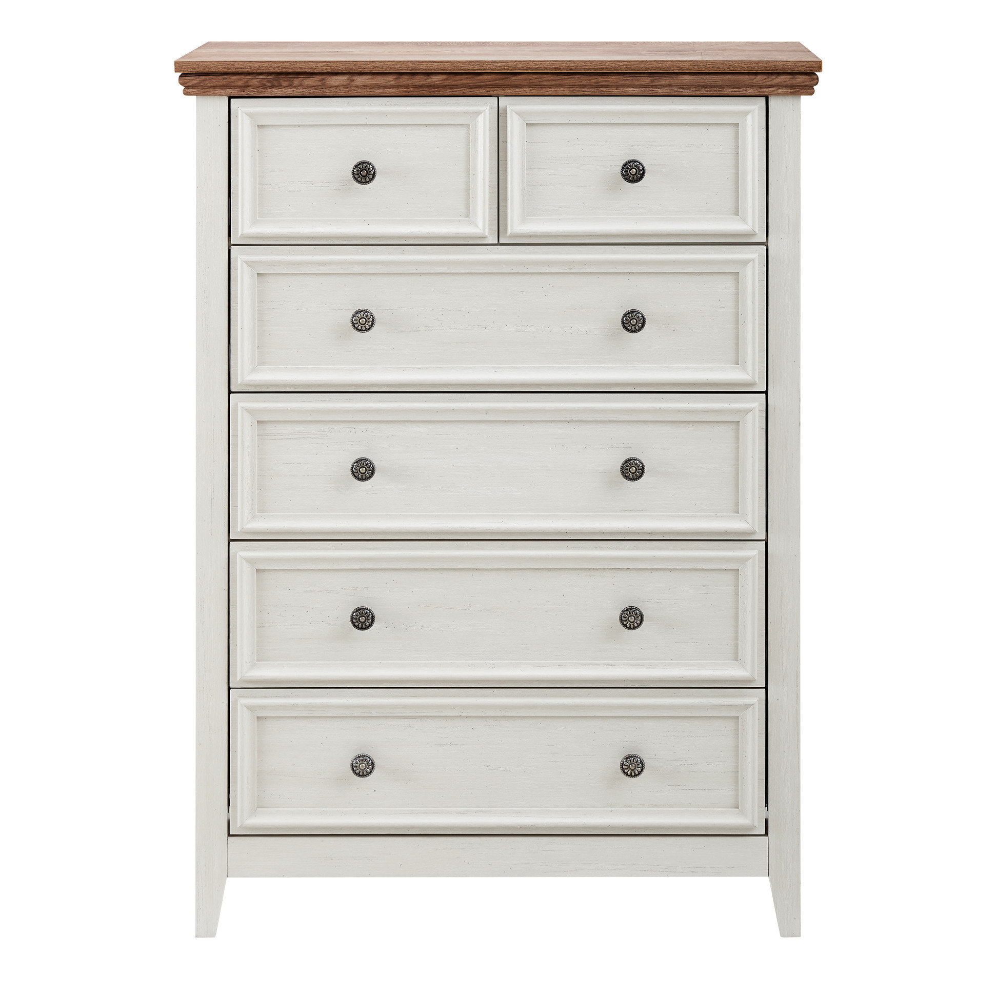 Ophelia & Co. 6 Drawers Dresser In Beige - Spacious Storage Unit With ...