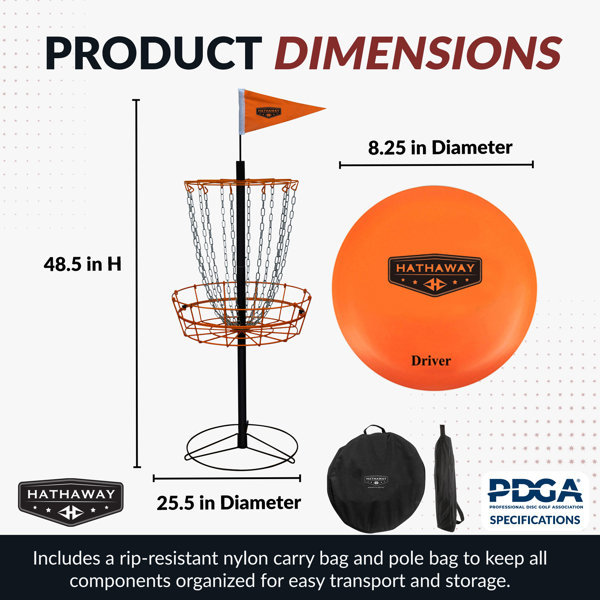 Hathaway Games Disc Golf Set & Reviews | Wayfair