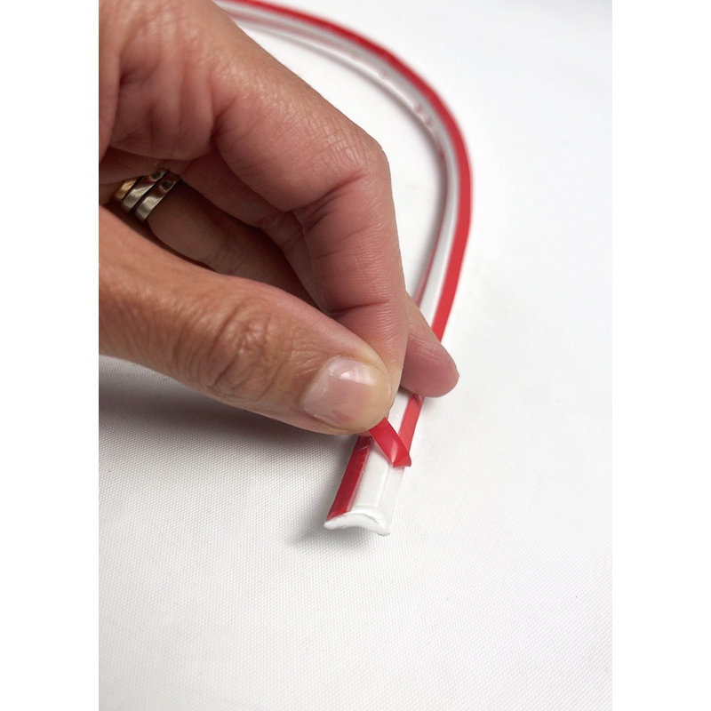 FloorPops White Flexible Trim Peel and Stick Moulding | Wayfair