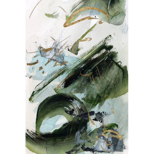 Orren Ellis Emerald Gale II On Canvas by Jennifer Goldberger Painting ...