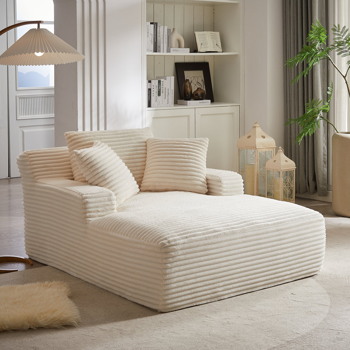 Latitude Run® Latitude Run No Assembly Required 50'' Corduroy Indoor ...