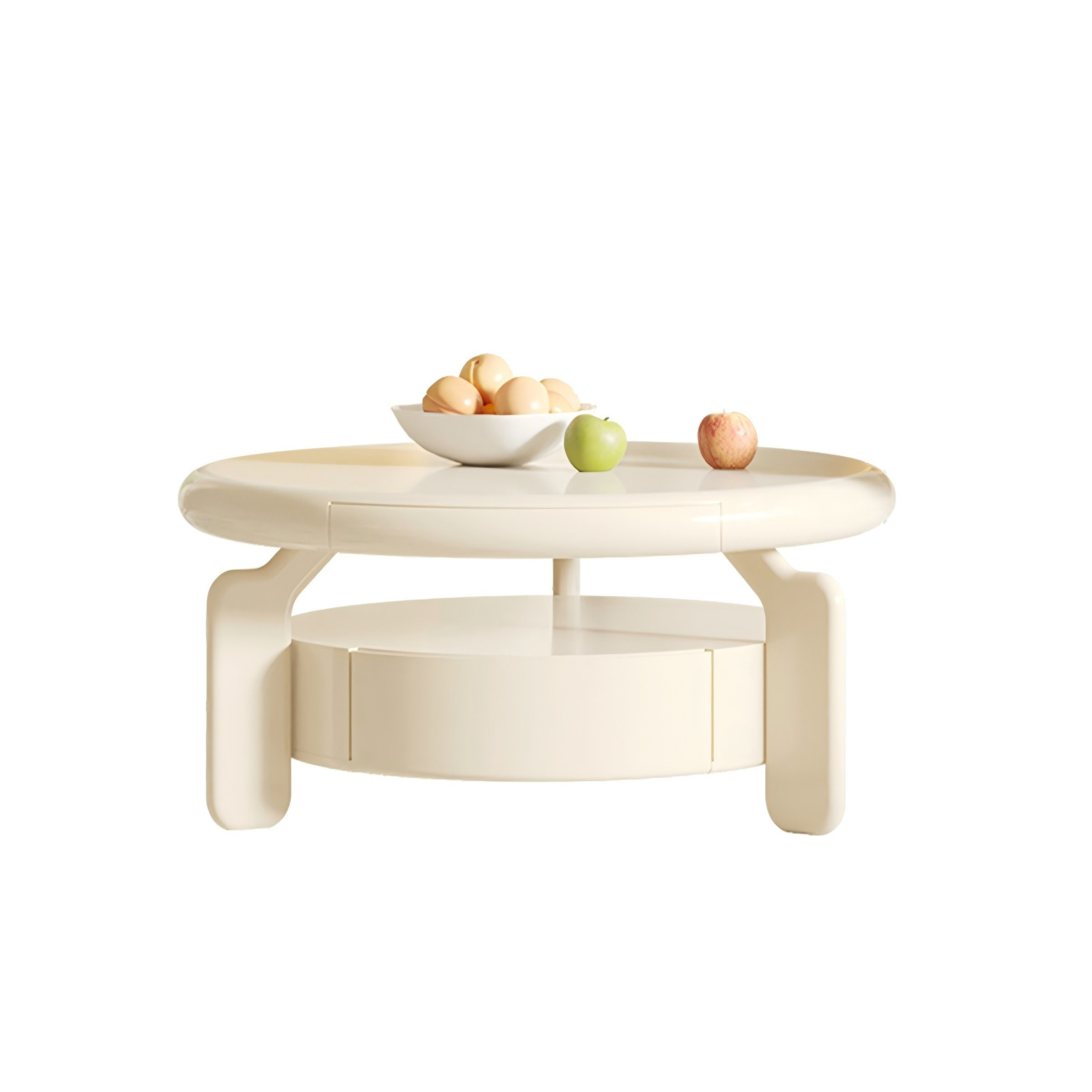 Refineroost Cream-Style Minimalist Round Coffee Table | Wayfair