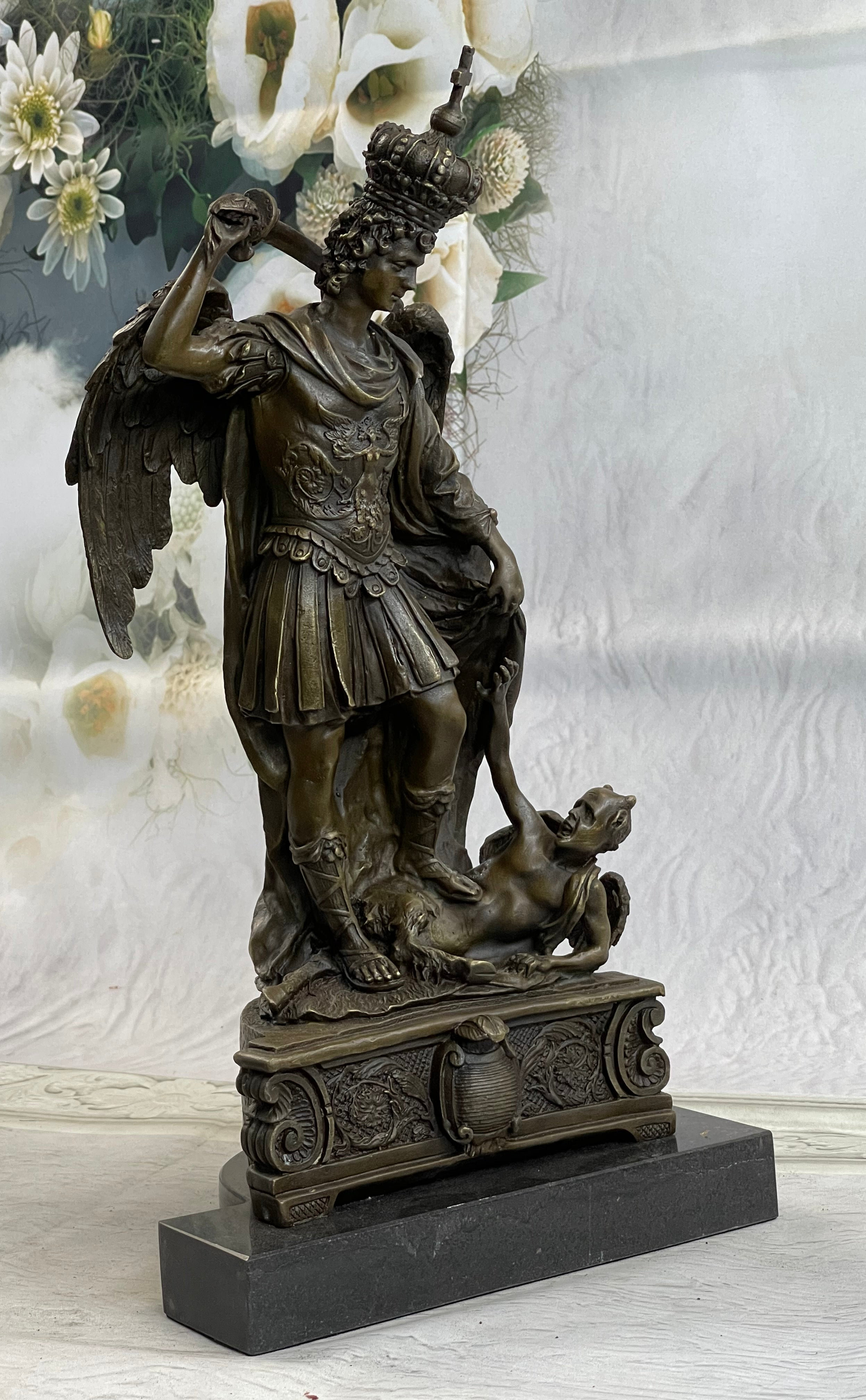 Trinx Baynton Saint Michael Archangel Slaying Lucifer Devil Religious ...