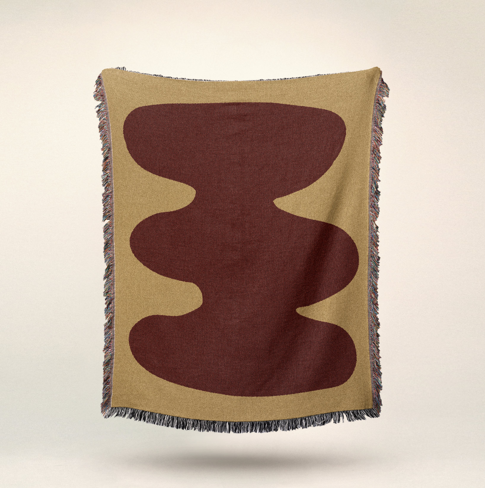 AllModern Center Blob Organic Shape Background 100% Cotton Woven Throw ...