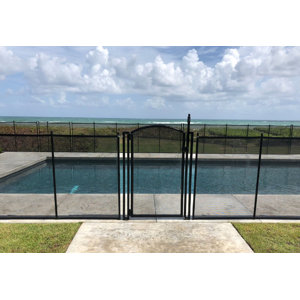 PoolfenceDIY Wide Pool Fence DIY Arch Top Vinyl Gate | Wayfair