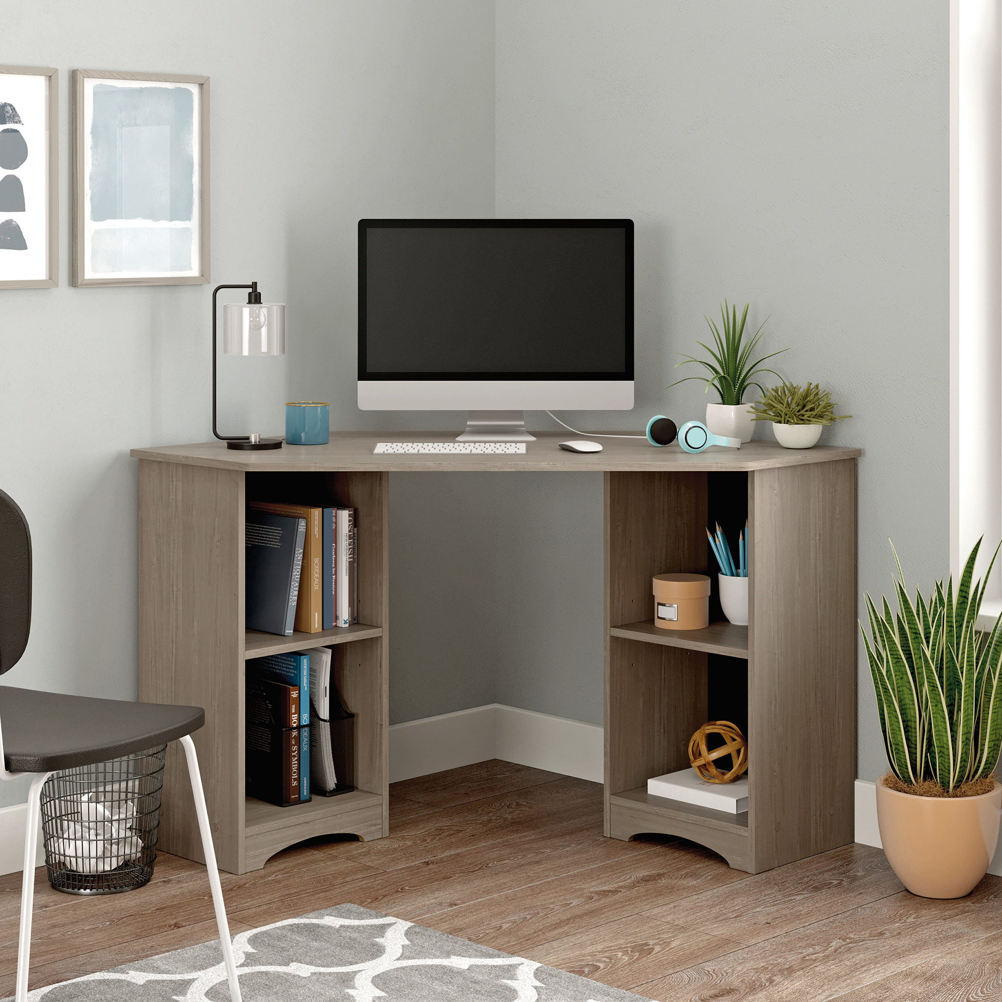 Laurel Foundry Modern Farmhouse® Rozella Corner Desk & Reviews | Wayfair