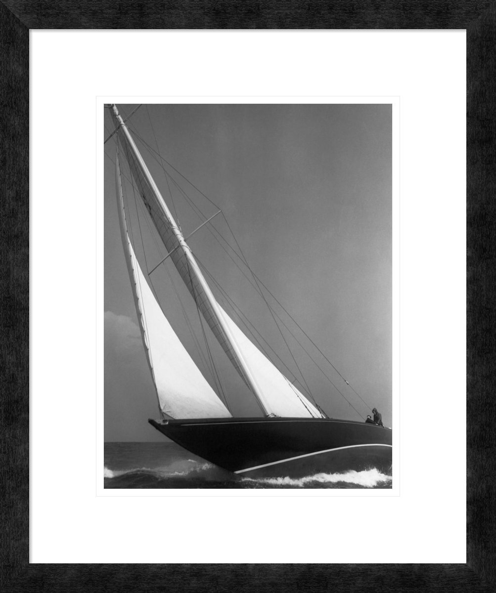 Global Gallery 'Ibis Yacht Cruising, 1936' by Edwin Levick Framed ...