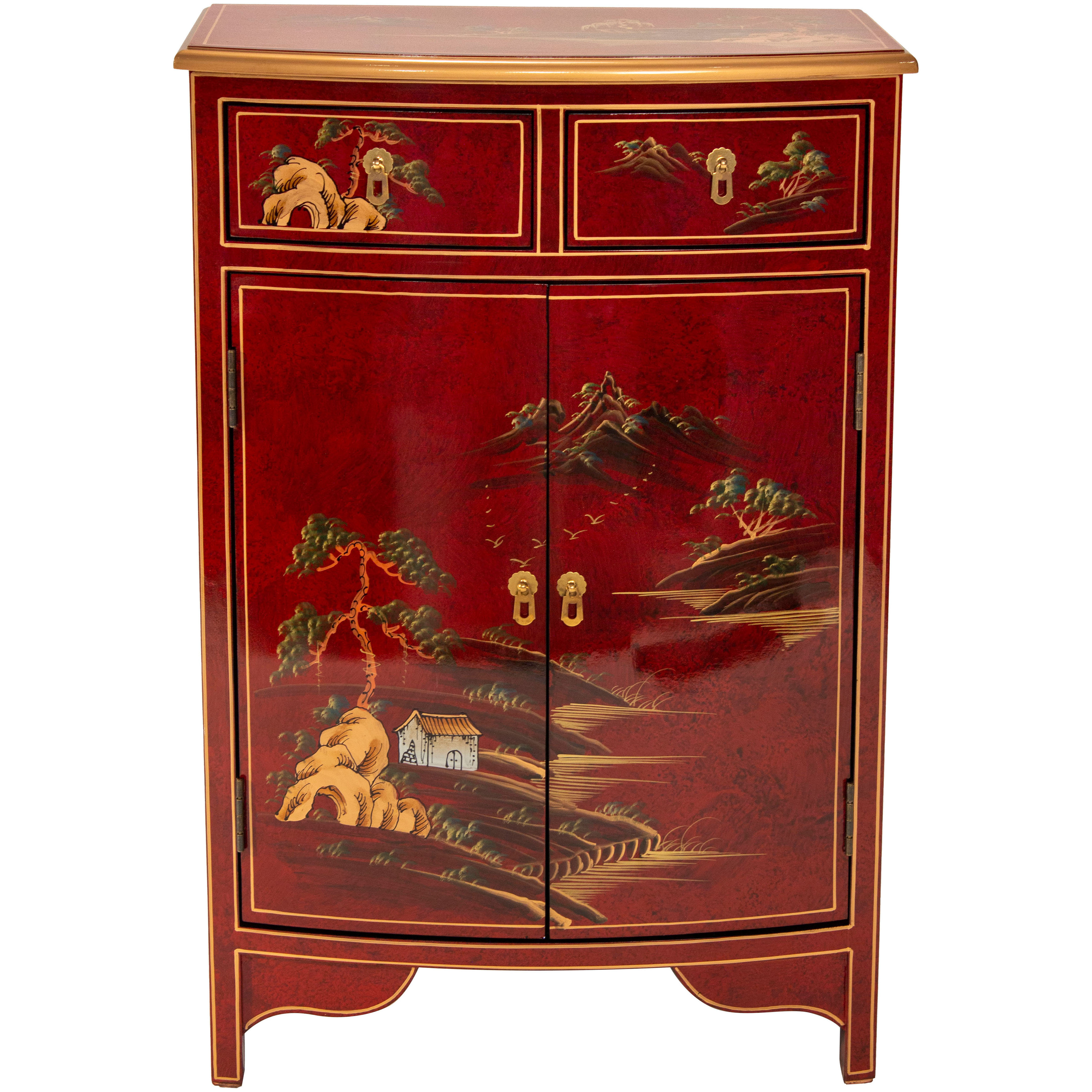 Bloomsbury Market Abigayil Solid Wood 2 - Door Accent Cabinet & Reviews ...