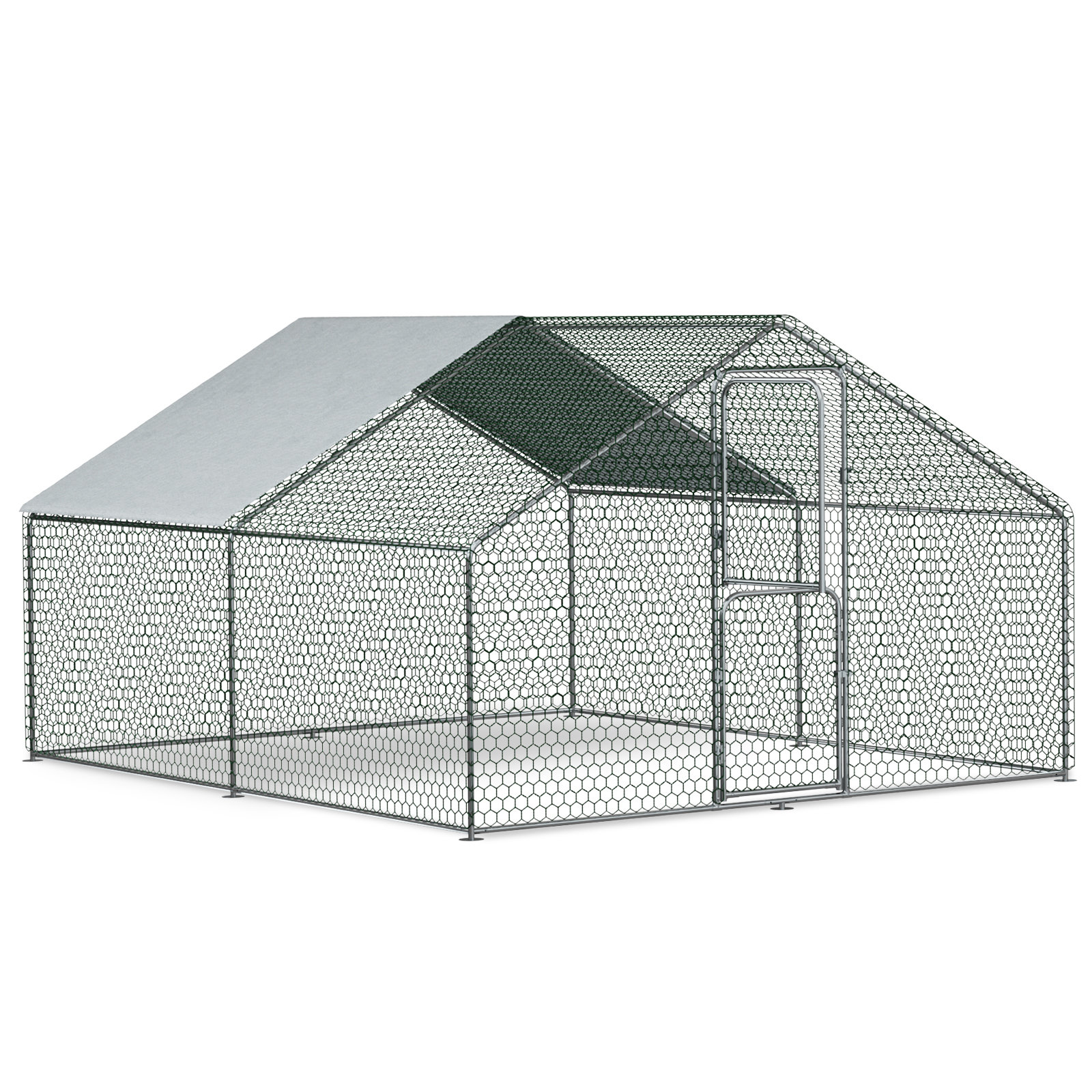 Tucker Murphy Pet™ Metal Chicken Run Coop With Waterproof Cover | Wayfair