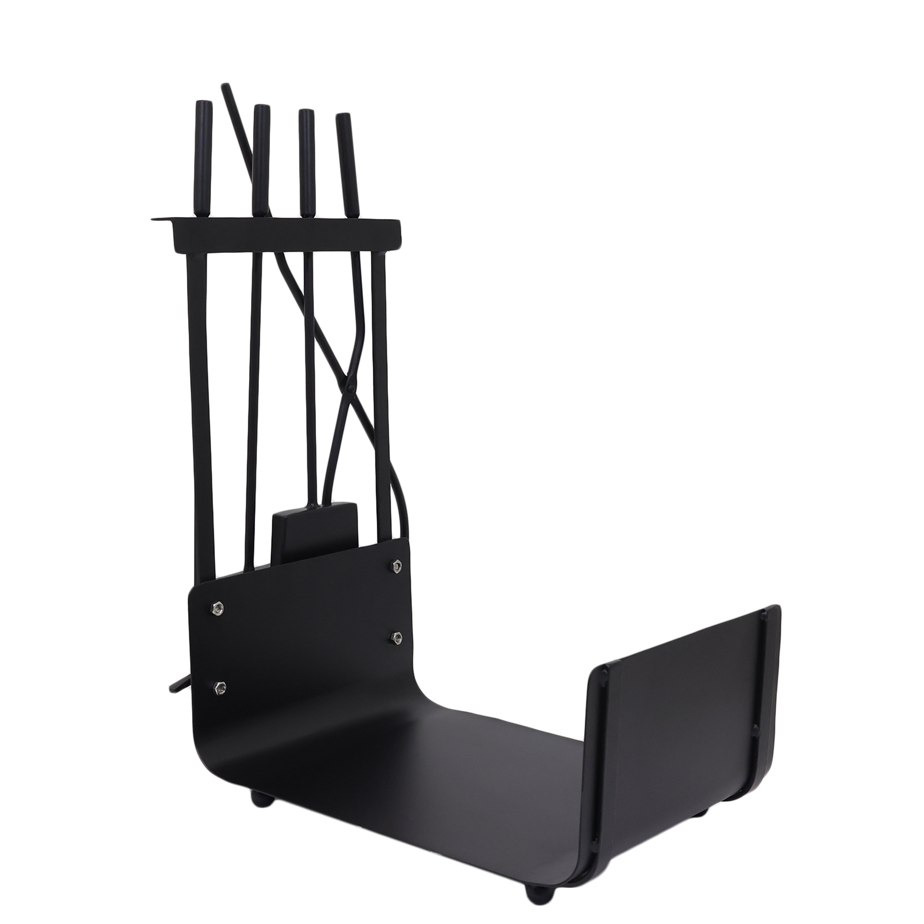 Ebern Designs Jaero-Drake 5 Piece Iron Fireplace Tool Set | Wayfair.co.uk