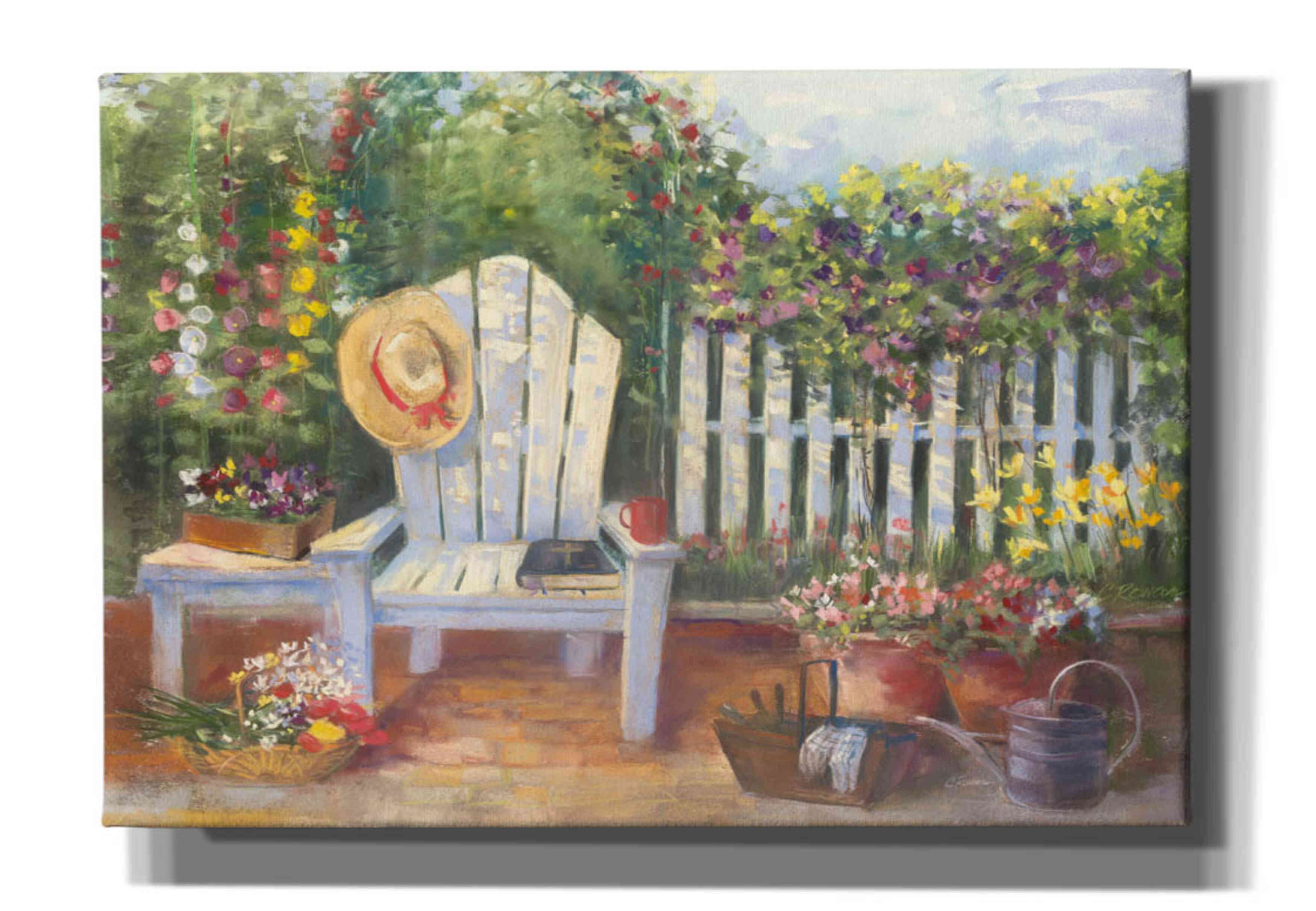 Wildon Home® Aashana Carols Sunny Garden On Canvas by Carol Rowan Print ...