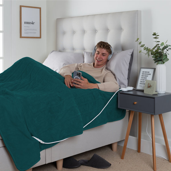 Slumberdown Comfy Hugs Heated Throw – Large Electric Blanket for Beds ...