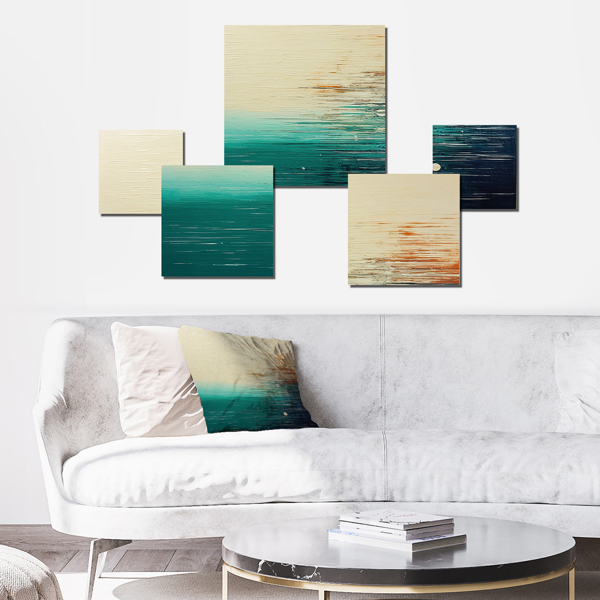 Beachcrest Home Minimalistic Essence Beach II - Minimalism Square Wall ...