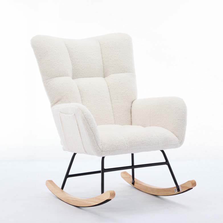 George Oliver Teddy Fabric Rocking Chair | Wayfair