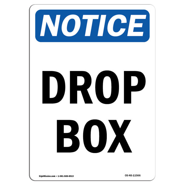 SignMission Drop Box Sign | Wayfair
