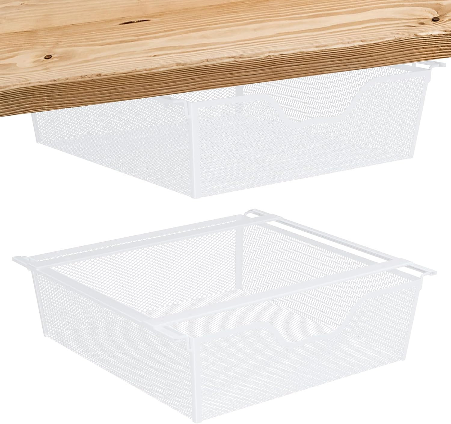 Rebrilliant Pull - out Baskets (Pack of 2) White | Wayfair