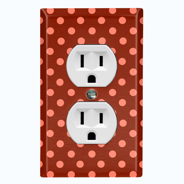 WorldAcc Patterned 1 - Gang Duplex Outlet Standard Wall Plate | Wayfair