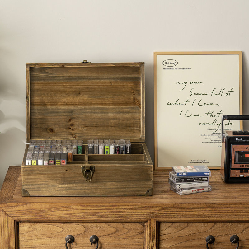 Millwood Pines Decorative Cassette Tape Media Storage Box | Wayfair