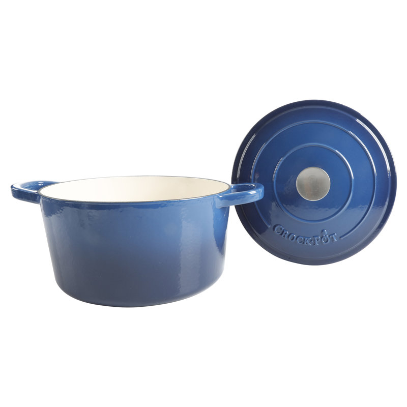 Crock-Pot Artisan Non-Stick Cast Iron Round Dutch Oven & Reviews | Wayfair