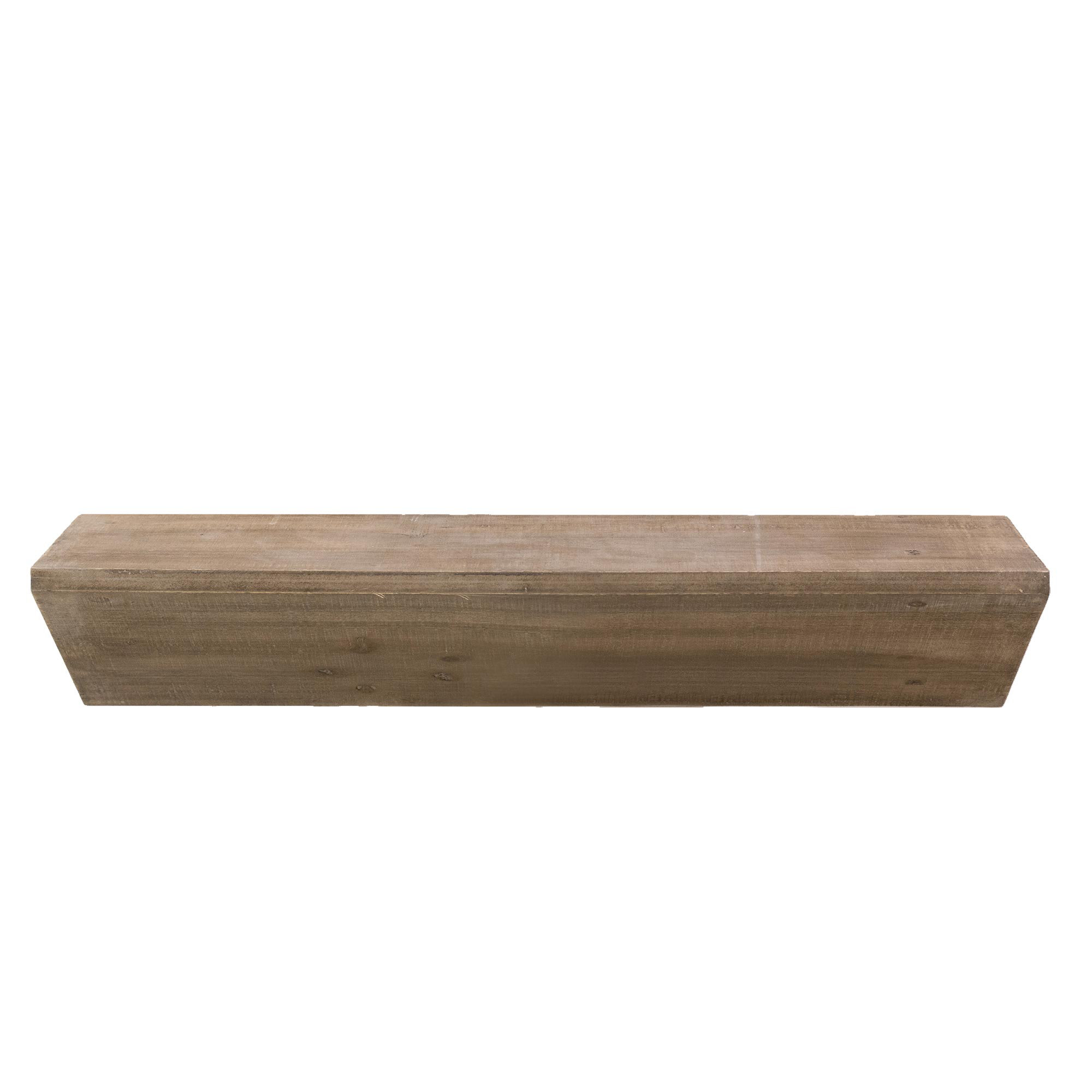 Millwood Pines Small Rustic Wedge Wood Decorative Floating Wall Mounted ...